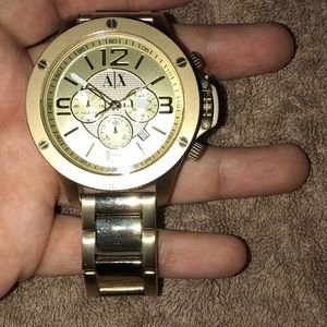 A/X Armani Exchange | Accessories | A X Armani Exchange Gold Watch ...